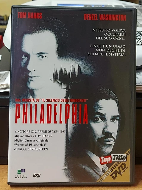 PHILADELPHIA DVD TOM Hanks Denzel Washington Consegna 24/48H Con Brt ...