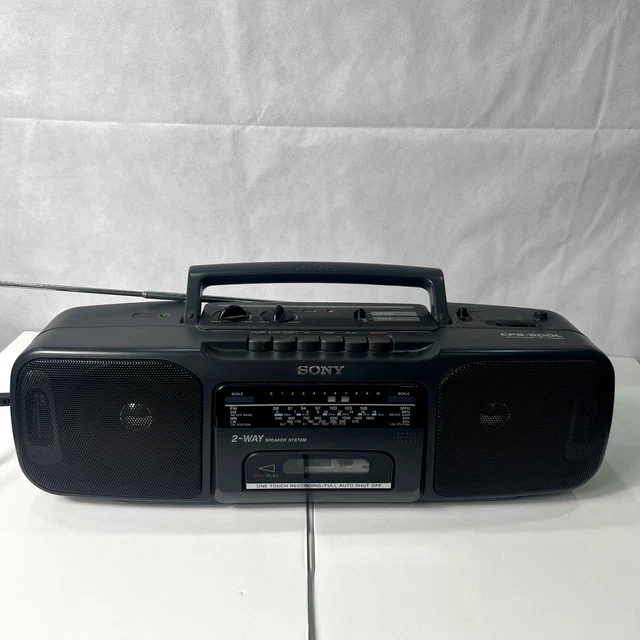 VINTAGE SONY CFS-200L Radio 4-Band Boombox FM/MW/LW/SW Cassette Tape ...