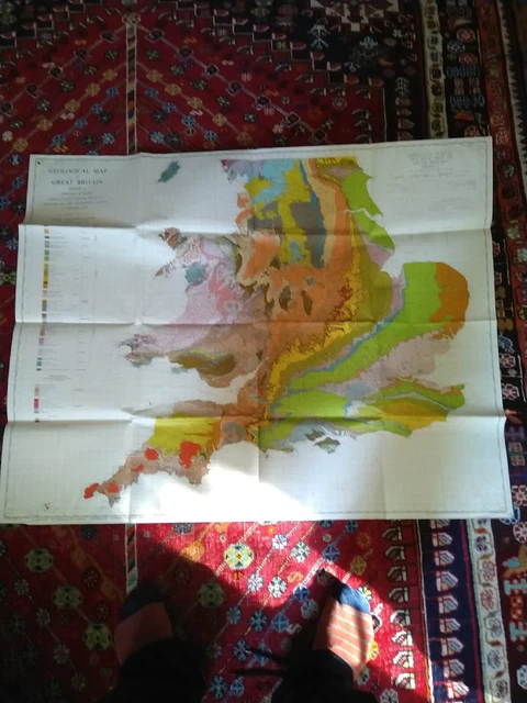GEOLOGICAL MAP OF Great Britain Sheet 2, 2nd edition.England &Wales ...
