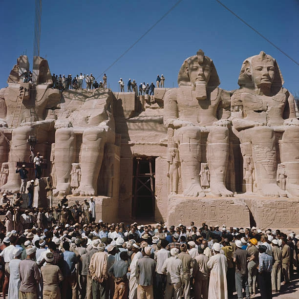 ABU SIMBEL TEMPLE Reassembled 1967 OLD PHOTO EUR 6,65 - PicClick FR