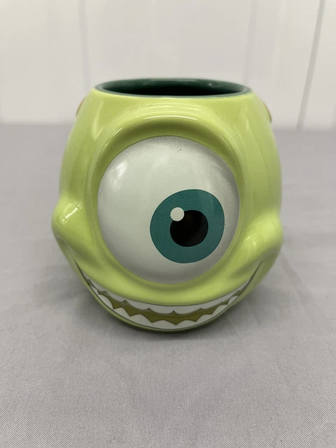 MONSTERS INC MIKE Wazowski 3D Figural Ceramic Coffee Mug Cup Pixar ...