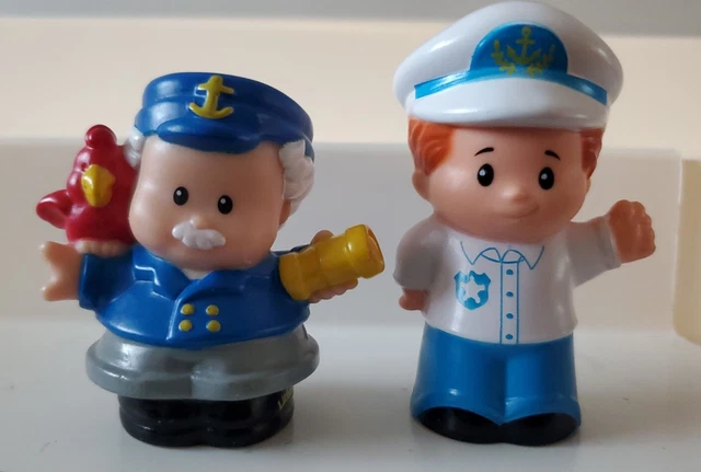 FISHER PRICE LITTLE People SAILOR- SHIP Cruise Capt. & Sea Captain With ...