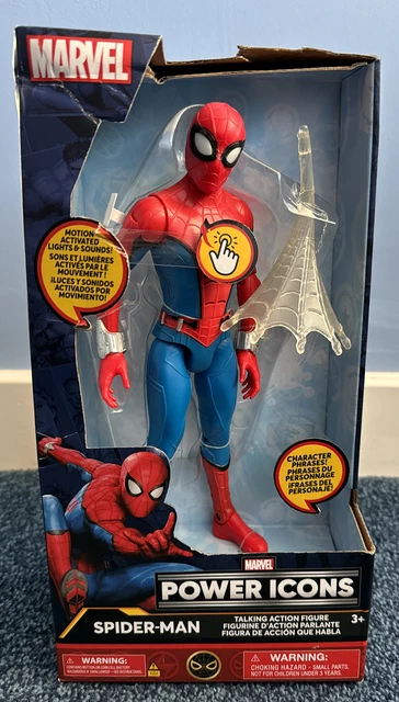 SPIDER-MAN TALKING ACTION Figure - Marvel Power Icons - New See ...