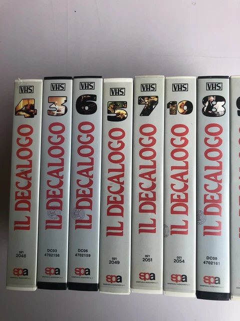 LOTTO DI 8 Vhs Il Decalogo EUR 30,00 - PicClick IT