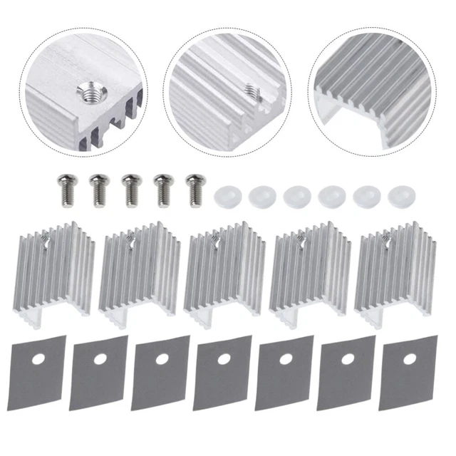 10 PCS ALUMINUM Cooler Fin Metal Aluminium Heatsink CPU Stabilizer $14. ...