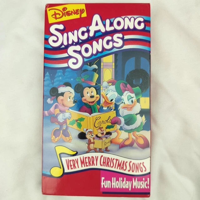 DISNEY SING ALONG Songs Very Merry Christmas VHS Cassette Tape ...