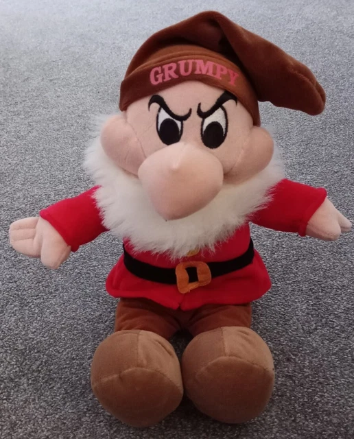 DISNEY STORE GRUMPY Snow White Seven Dwarfs Plush Soft Toy £7.50 ...