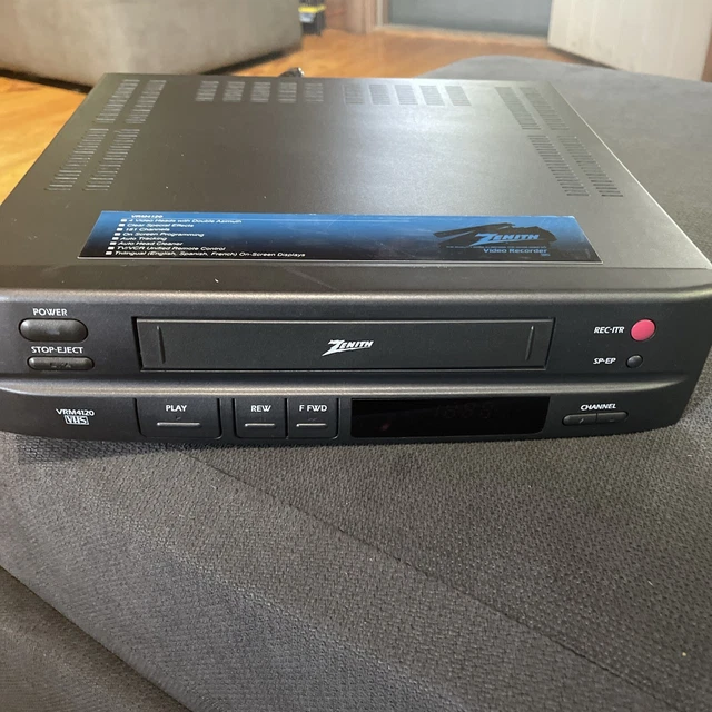 ZENITH VRM2120 VCR VHS Tape Player Video Recorder No Remote. Tested And ...