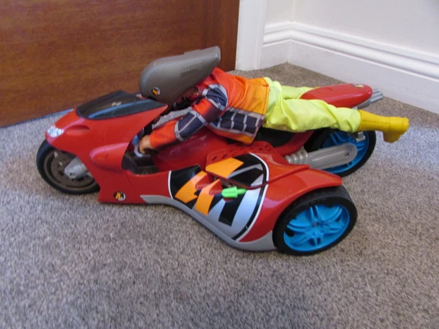 ACTION MAN 2000 Hasbro Motor Bike Extreme Moto Racer Motorbike Sidecar ...