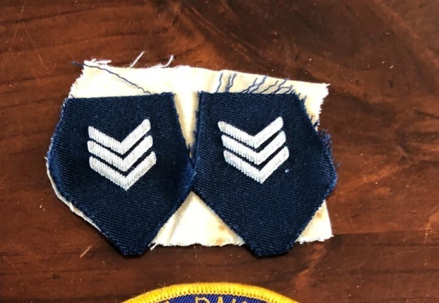 ROYAL AIR FORCE Uniform Patch rank insignia RAF Sargent $12.00 ...