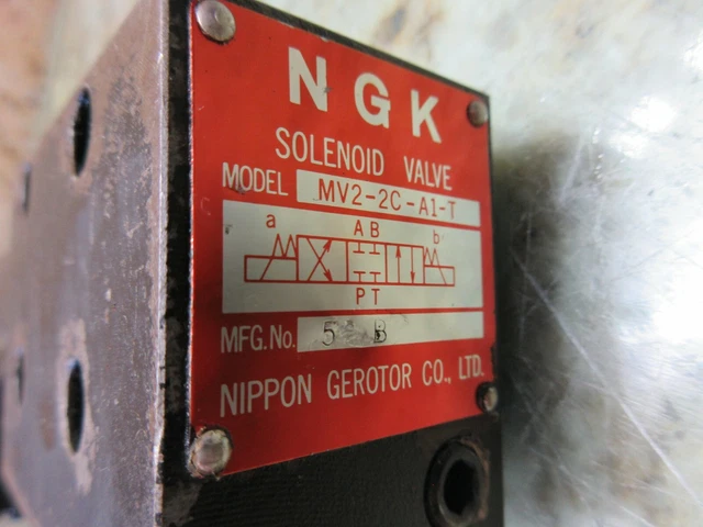 NIPPON NGK SOLENOID Valve Mv2-2C-A1-T Mfg 5 B Hitachi Seiki Hc400-40 ...