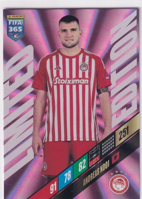 PANINI FIFA 365 2024 Adrenalyn Carte Edition Limitée Andreas Ndoi EUR 2 ...