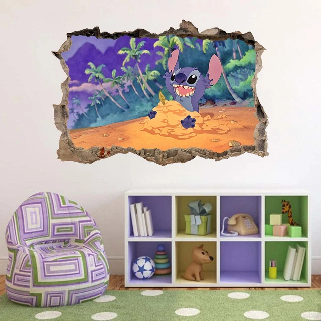 LILO & STITCH 3D Smashed Broken Decal Wall Sticker H381 £21.44 ...