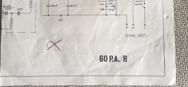 CARLSBRO 60 PA/R Full Schematic Guitar Amplifier Original Document £5. ...