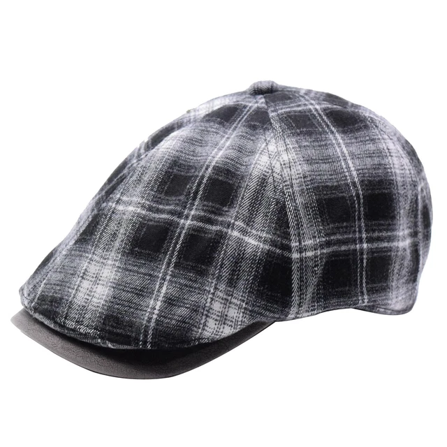 NEWSBOY HATS FOR Men Classic 8 Panel Cotton Blend Ivy Cabbie Flat Hat Black £30.17 - PicClick UK