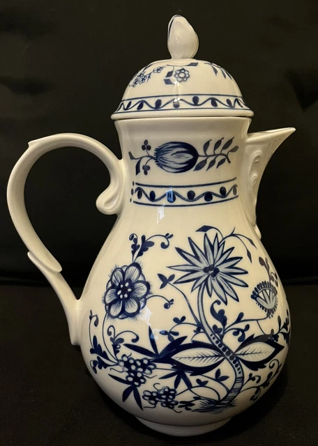 KAHLA PORZELLAN, ZWIEBELMUSTER Kanne, Teekanne, Zwiebelmuster Rosella DDR 11 EUR 9,50 - PicClick DE