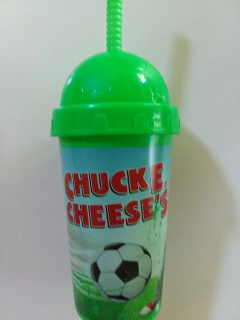 Rare Chuck E Cheese Limited Edition Soccer Celebrate Chuck E Drink