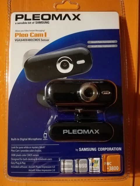 PLEOMAX BY SAMSUNG Pleo Cam I - Web Cam USB 1.1 - Nuovo per PC Vintage ...
