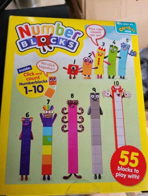 CBEEBIES NUMBER BLOCKS, Click And Count 1-10 , 55 Blocks Brand New £14. ...