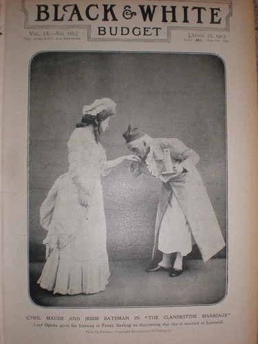 PRINTED PHOTOS ACTORS Cyril Maude Jessie Bateman 1903 EUR 8,02 ...