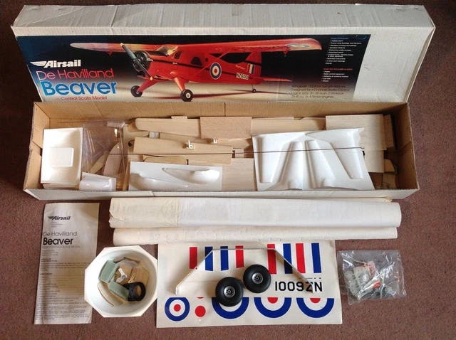 AIRSAIL DEHAVILLAND BEAVER Scale R/C Model Plane Kit Part Built £75.00 ...