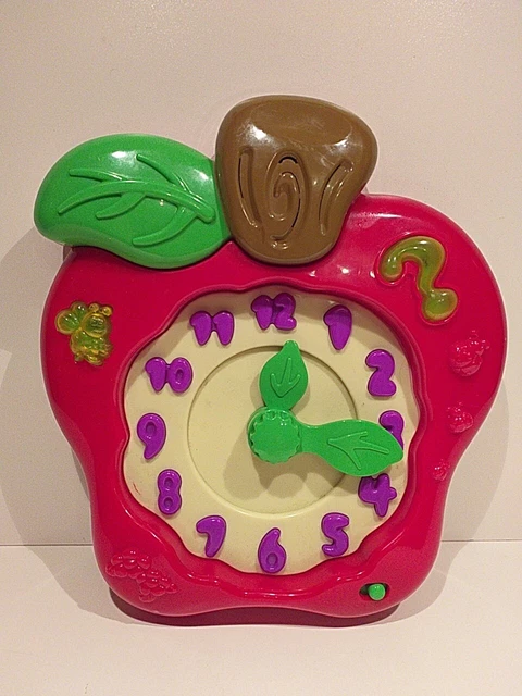 VINTAGE TELL THE time Apple Shaped clock Toy Rare Electronic £10.99 ...