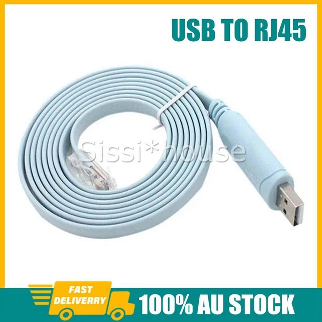 USB TO RJ45 Serial RS232 Console Cable Express Net Cable for Cisco ...
