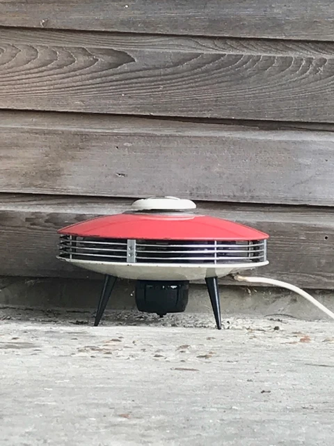 1950S RETRO ATOMIC Pifco Warmasphere Circular Fan Heater in Red £125.00 ...