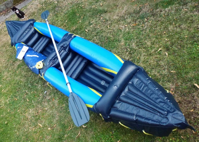 CRIVIT 2 PERSON Inflatable Kayak Inshore 335V. Double Man Canoe Dinghy ...