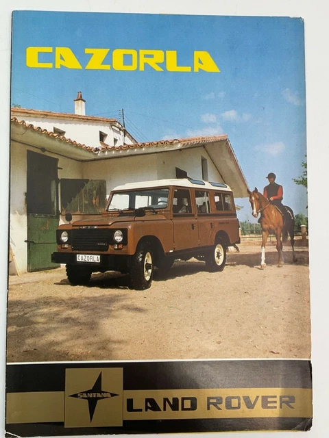 LAND ROVER SANTANA Cazorla Brochure Leaflet Spanish £51.24 - PicClick UK