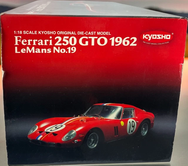 KYOSHO 1/18 FERRARI 250 GTO 1962 Le Mans N°19 EUR 250,00 - PicClick FR