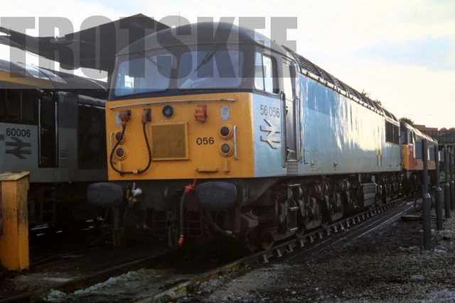 35MM SLIDE BR British Rail Diesel Loco Class 56 56056 1993 Leicester MPD Orig £4.98 - PicClick UK