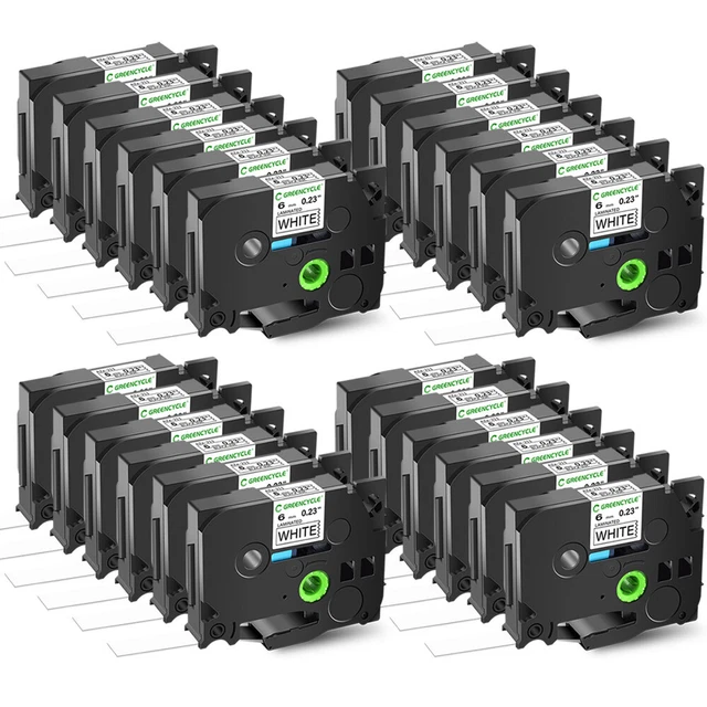 TZE-211 TZ211 COMPATIBLE Brother Label Tape Replacement 6mm 0.23 ...