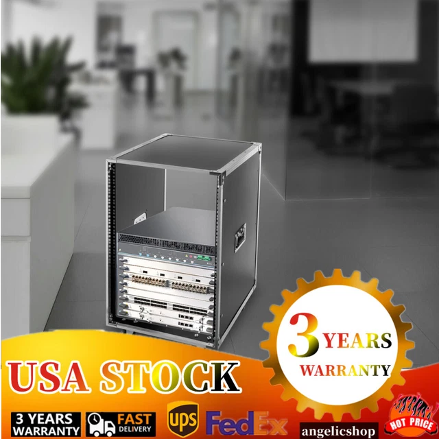 16U CABINET PORTABLE Rolling Network Server Rack with Wheels For KTV ...