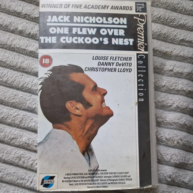 ONE FLEW OVER The Cuckoo’s Nest 1975 Vhs Video Tape Vintage Jack ...