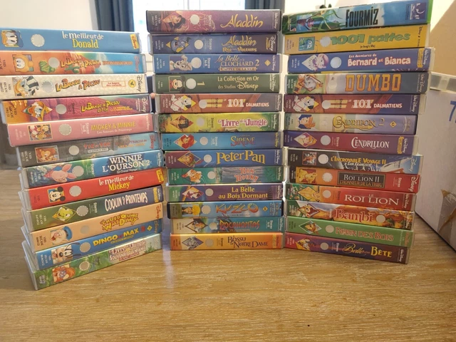 LOT DE 38 cassettes vhs walt disney originales EUR 38,00 - PicClick FR