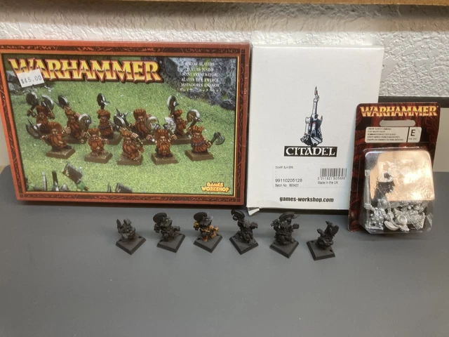 WARHAMMER FANTASY BATTLE 24 Uccisori nani, plastica, OOP, RARO ...