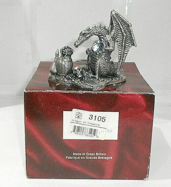 MYTH & MAGIC - DRAGON OF THE TREASURE - Tudor Mint - DRAGON FIGURE ...