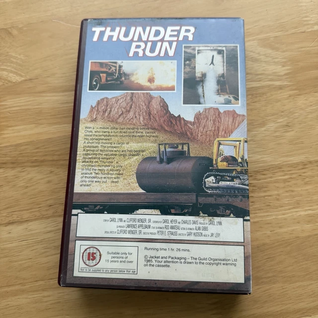 THUNDER RUN - Big Box VHS Tape Cassette Guild Home Video £14.99 - PicClick UK