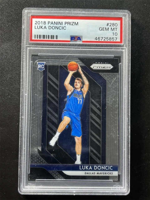 2018-19 PANINI PRIZM Basketball Luka Doncic Base Rookie RC PSA 10 GEM ...