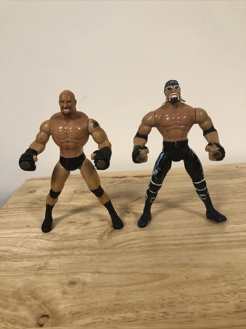 WWE WCW BILL Goldberg & Hollywood Hulk Toy Biz 1999 Wrestling Action ...