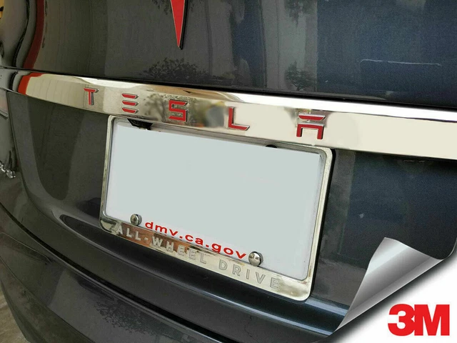 TESLA MODEL S / Model X Tailgate TESLA Letters decal (2012 - 2021) - 3M ...