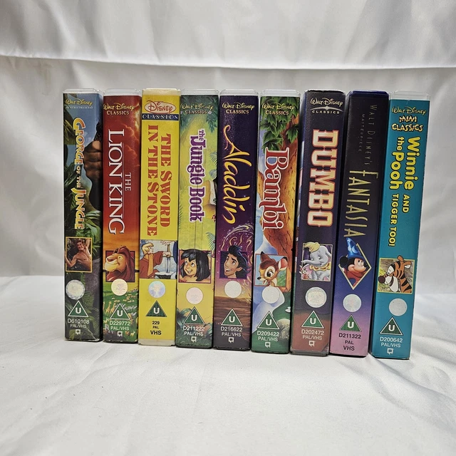 WALT DISNEY VHS Bundle 9 X Videos In Total EXCELLENT CONDITION £11.69 ...
