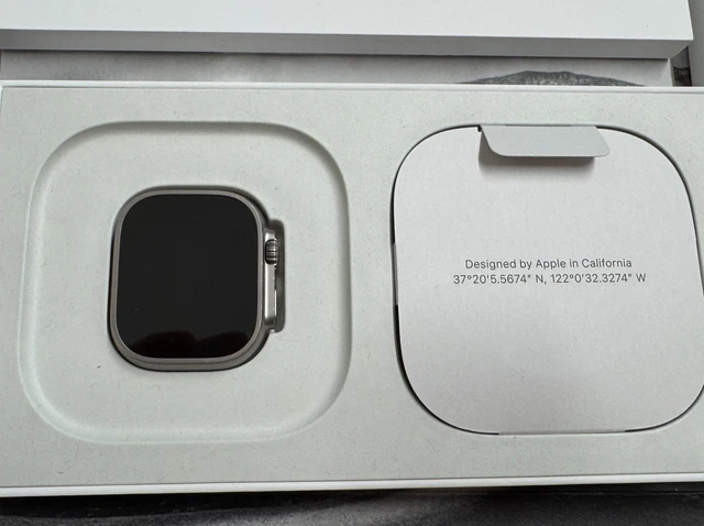 APPLE WATCH ULTRA 2 49mm Titanium Case With Blue Trail Loop £360.05 ...