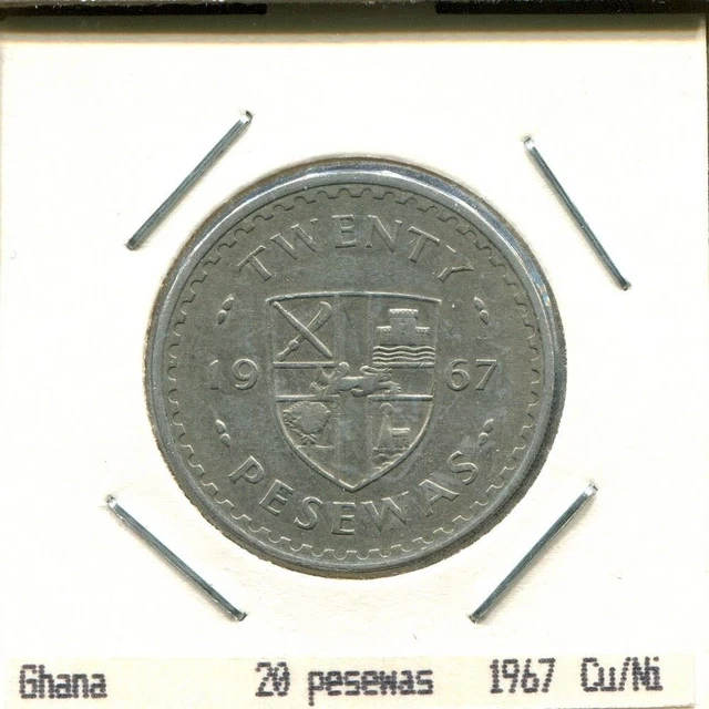 20 PESEWAS 1967 GHANA Coin #AS370C $6.00 - PicClick CA