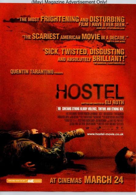 HOSTEL ELI ROTH Original Cinema Movie Promo 2006 Full Page Print Ad $11 ...