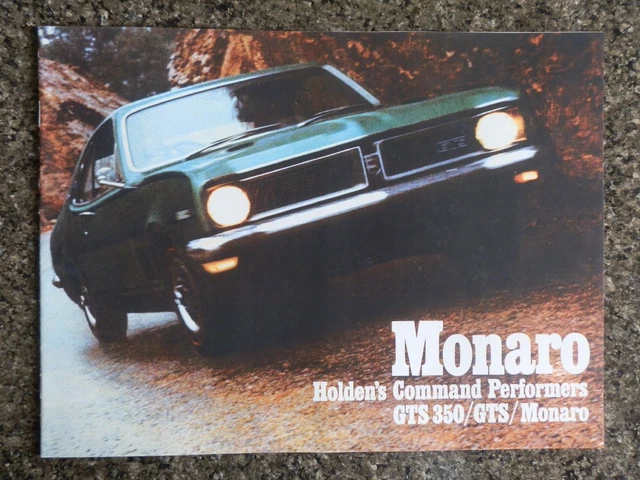 HOLDEN HG MONARO Brochure,Plus Matching Colour Chart $40.00 - PicClick AU