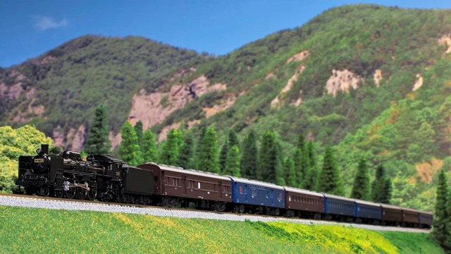 KATO 10-034 OLD Passenger Car Brown Train Model 4 Car Set N Gauge ...