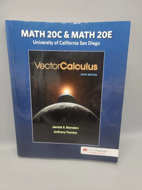 VECTOR CALCULUS SIXTH Edition Jerrold E. Marsden $26.99 - PicClick