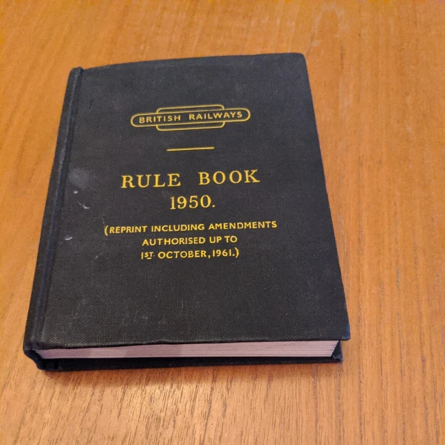 BRITISH RAILWAYS RULE Book 1950 £10.08 - PicClick UK